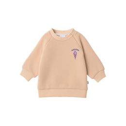Liliput Jungen Sweatshirt "Schulkind", beige, Gr. 110, bedruckt, 80% Baumwolle, 20% Polyester, Sweatshirts, mit dezentem Druck