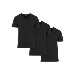 DEF Herren Kurzarmshirt "DEF Herren T-Shirt", schwarz, Gr. S, unifarben, 100% Baumwolle, Shirts