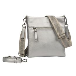 Gabor Damen Umh&auml;ngetasche &raquo;Silena&laquo; hochwertig gewebte Gurtband und ein filigranes Logo silber B/H/T: 25cm x 24cm x 4,5cm
