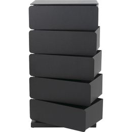 SPINDER DESIGN Kommode &raquo;Joey&laquo; Metall, Breite 37 cm schwarz Metall B/H/T: 37cm x 72,5cm x 26cm, 5 Stk.