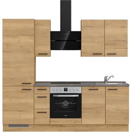 Nobilia K&uuml;chenzeile &raquo;"Structura II", NEU: individuell anpassbar mit gratis Profi-Beratung&laquo; vormontiert, Breite 240 cm, Ausrichtung w&auml;hlbar, wahlw. mit