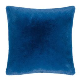 Pad Dekokissen &raquo;GAZELLE&laquo; Samtweich mit edler Schimmer-Textur blau Polyester B/L: 60cm x 60cm, 1 Stk.