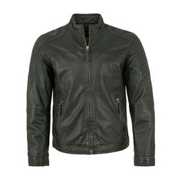 Jilani Lederjacke Lammnappa in Dunkelgr&uuml;n | Gr.: 58