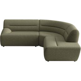 Sit & More sit&more Ecksofa &raquo;Scrabble, L-Form, B: 248cm&laquo; Modernes Design in verschiedenen Stoffarten gr&uuml;n 100% Polyester B/H/T: 248cm x 80cm x 248cm, Struktur, 