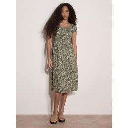 Apricot Damen Druckkleid "Midikleid", gr&uuml;n, Gr. 44, gewebt, Obermaterial: 100% Viskose CV., Kleider, Elastischer Bund
