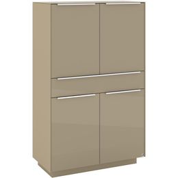 set one by Musterring Highboard &raquo;Reno&laquo; 1 Stk. tlg. Mit Sockel in diversen Farben, 148 cm H&ouml;he & Farbauswahl Glas, Holzwerkstoff B/H/T: 92cm x 148cm x 