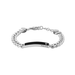Police Herren Armband &raquo;Strip II&laquo; silber 22,5cm, Edelstahl