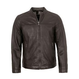 Jilani Lederjacke Lammnappa in Dunkelbraun | Gr.: 54