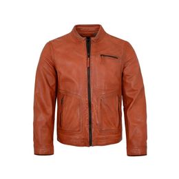 Jilani Lederjacke Lammnappa in Orange | Gr.: 52