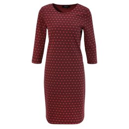 Aniston SELECTED Jerseykleid in pink-rot-schwarz | Gr.: 42