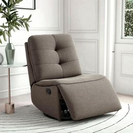 OTTO home Sessel &raquo;BAILEE, TV-Sessel, Schaukelsessel, Drehsessel 360&deg;&laquo; Loungesessel, Federkern, Web-Stoff braun Webstoff 100% Polyester Webstoff, B/H/T