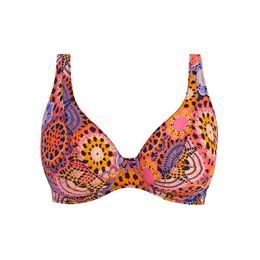 Freya Bikini-Oberteil "Santiago nights" in Lila/ Pink/ Orange - 56% | Gr&ouml;&szlig;e 80F | Damen-bademode