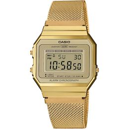 CASIO VINTAGE Damen CASIO VINTAGE Chronograph Quarzuhr, Armbanduhr, Damen, Herren, digital, retro, Stoppfunktion gold Einheitsgr&ouml;&szlig;e