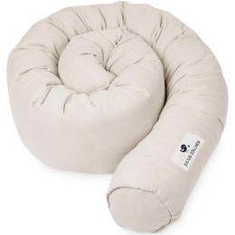 Julius Z&ouml;llner Nestchenschlange &raquo;Musselin&laquo; Made in Germany beige Bezug: 100% Baumwolle. F&uuml;llung: 100% Polyester Einheitsgr&ouml;&szlig;e
