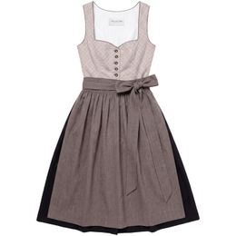 FELICITAS Midi-Dirndl Dasha Beige/Braun (Gr&ouml;&szlig;e: 44)