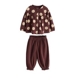 next Set M&auml;dchen Gr&ouml;&szlig;e 86 beige / dunkelbraun