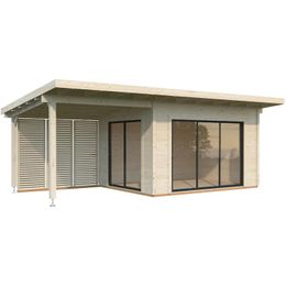 Palmako Gartenhaus &raquo;Grace Slide Plus&laquo; verschiedene Farben Massivholz Fu&szlig;boden im Gartenhaus, ohne Dacheindeckung