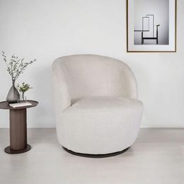 OTTO home Drehsessel &raquo;FRAZEE&laquo; Lese-Sessel, TV-Sessel, Loungesessel beige pine wood frame, foam, fabric, metal base Webstoff, Drehfunktion, B/H/T: 66cm