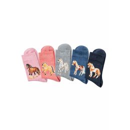 H.I.S. H.I.S Socken in hellrosa-meliert, hellgrau-meliert, jeans-meliert | Gr.: 31-34