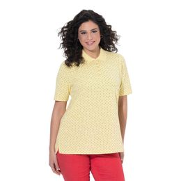 Ulla Popken Poloshirt in zitronengelb | Gr.: 42-44