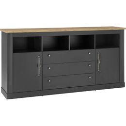 OTTO home Sideboard &raquo;Westminster, Schrank im Landhausstil, elegante Kommode&laquo; Metallgriffe, viel Stauraum, in 2 Farben erh&auml;ltlich 193 cm breit schwarz 