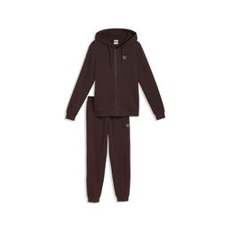 Puma Herren Jogginganzug "Essentials Elevated Trainingsanzug Herren"chocolate fondue braun, Gr. XXL, Obermaterial: 100% Baumwolle. Kapuzenfutter: