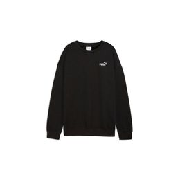 Puma Pullover "Ess Small NO. 1 Logo Relaxed Crew FL" in Schwarz | Gr.: xs