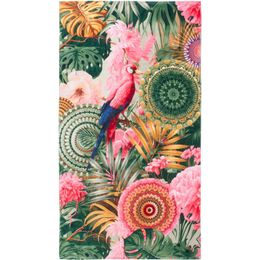 HIP Strandtuch &raquo;Palay&laquo; Strandtuch, Baumwolle, Frotteevelours, 100x180, Weich, Mandala gr&uuml;n Frotteevelours, Frotteevelours B/L: 100cmx180cm, 1 Stk., 