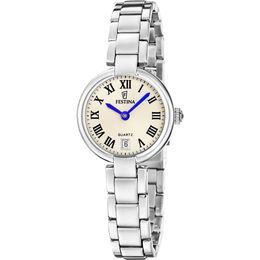 Festina Damen Quarzuhr &raquo;Mademoiselle&laquo; Armbanduhr, Damenuhr, Edelstahlarmband, analog, Tag Einheitsgr&ouml;&szlig;e