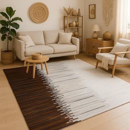 MyFlair Fellteppich &raquo;Urban Hide, echtes Rinderfell, LAGERR&Auml;UMUNG&laquo; rechteckig 10 mm H&ouml;he handgen&auml;ht, Naturprodukt, nat&uuml;rliche Struktur & Premium-Look braun 