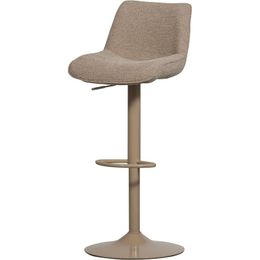 Woood Barhocker &raquo;Marten h&ouml;henverstellbar und drehbar mit Metallgestell 45 x 50 x 110 cm&laquo; Gewebter Bezug, Sehr hohe Verschlei&szlig;festigkeit, Tragkraft 120