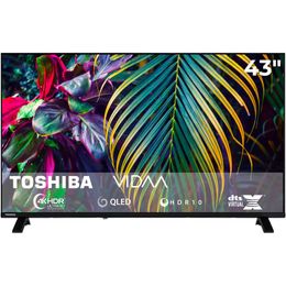 Toshiba LED-Fernseher &raquo;43QV1563DDW&laquo; 108 cm/43 &prime;&prime; Smart-TV schwarz MEHR ALS NUR EIN FERNSEHER - &Uuml;ber den integrierten Triple-Tuner empfangen Sie Programme &uuml;ber