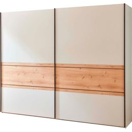 Wiemann Schwebet&uuml;renschrank &raquo;Asti&laquo; hochwertige Beschl&auml;ge beige Holzwerkstoff Champagner-Dekor, B/H/T: 246,3cm x 217cm x 67cm, T&uuml;ren: 2 Stk.