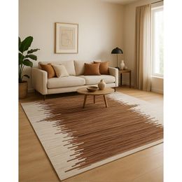 MyFlair Fellteppich &raquo;HIDE HARMONY, echtes Rinderfell, LAGERR&Auml;UMUNG&laquo; rechteckig 10 mm H&ouml;he handgen&auml;ht, Naturprodukt, nat&uuml;rliche Struktur & Premium-Look braun 