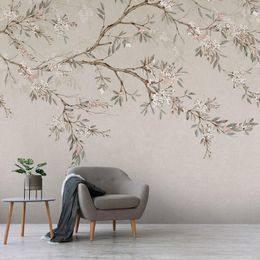SUPERFRESCO EASY Fototapete &raquo;Bl&uuml;tenpfad&laquo; gebl&uuml;mt glatt Design Tapeten beige Vlies B/L: x 2,8m, Rollen: 1