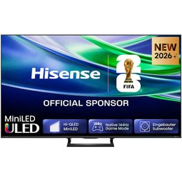 HISENSE Mini-LED-Fernseher &raquo;75E8S&laquo; 189 cm/75 &prime;&prime; Smart-TV Dolby Atmos, Dolby Vision, Hi-QLED MiniLED, AI 4K Upscaler