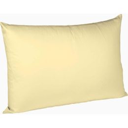 Fleuresse Kissenbezug &raquo;Colours Mako Satin, 100% Baumwolle, mit Rei&szlig;verschluss&laquo; Mako Satin, gl&auml;nzend, glatt, Premium Qualit&auml;t gelb Mako-Satin, Mako-