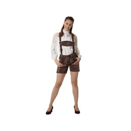 TecTake Lederhose Jessie in dunkelbraun | Gr.: 38