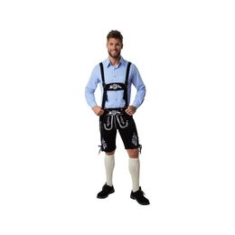 TecTake Lederhose Frankenwald in schwarz | Gr.: L