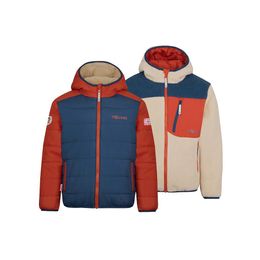 Trollkids Wende-Winterjacke "Sandvika" in Dunkelblau/ Beige - 42% | Gr&ouml;&szlig;e 128 | Kinderjacken