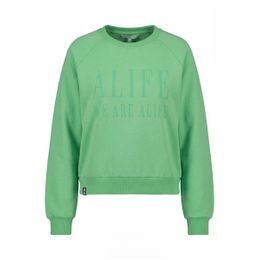 alife and kickin ALIFE & KICKIN Damen Sweatshirt, gr&uuml;n, Gr. XS, 60% Baumwolle, 40% Polyester, Sweatshirts
