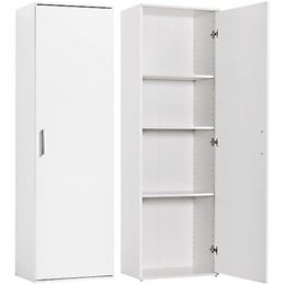 Procontour Mehrzweckschrank &raquo;Schrank Clara&laquo; H&ouml;he 167cm mit variabel verstellbaren Einlegeb&ouml;den wei&szlig; B/H/T: 50cm x 167cm x 34cm, T&uuml;ren: 1 Stk.