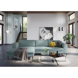 DOMO collection Ecksofa &raquo;Modica, zeitlos & elegant, Breite 329cm, hoher Fu&szlig;, bequem, L-Form&laquo; Auch in Cord, Fu&szlig;h&ouml;he passend f&uuml;r g&auml;ngige Saugroboter! 