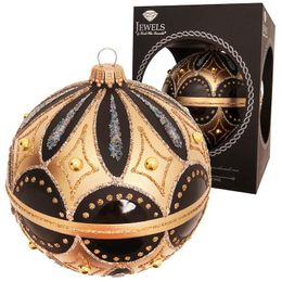 Weihnachtsbaumkugel &raquo;Weihnachtskugel Stil byzantinisch schwarz 10cm&laquo; Dekoriert mit Liebe zum Detail Glas 10cm