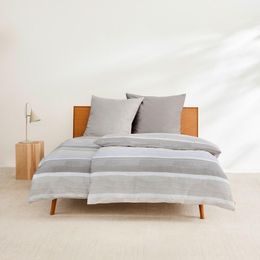 s.Oliver Bettw&auml;sche &raquo;Satinbettw&auml;sche s.Oliver&laquo; 2 Stk. Aquarell Optik beige Mako-Satin, Obermaterial: 76% Baumwolle, 24% Polyester B/L: 135cm x 200cm, 