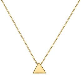 Firetti Damen Kette mit Anh&auml;nger &raquo;Schmuck Geschenk Silber 925 Halsschmuck Anh&auml;nger Dreieck&laquo; gold Gelbgold 333, L: 45 B: 1,2mm