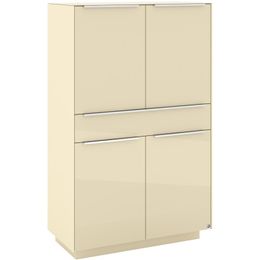 set one by Musterring Highboard &raquo;Reno&laquo; 1 Stk. tlg. Mit Sockel in diversen Farben, 148 cm H&ouml;he & Farbauswahl Glas, Holzwerkstoff B/H/T: 92cm x 148cm x 