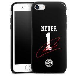DeinDesign iPhone 8 Handy Slim Case extra d&uuml;nn Silikon Handyh&uuml;lle schwarz H&uuml;lle Fc Bayern M&uuml;nchen Manuel Neuer Fcb Silikon Slim Case