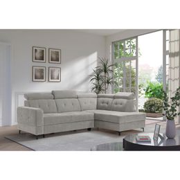 exxpo - sofa fashion Ecksofa &raquo;Monte, Kopfteile verstellbar, optional mit Bettfunktion & Bettkasten&laquo; L- Form, mit Kopfteilverstellung, optional 