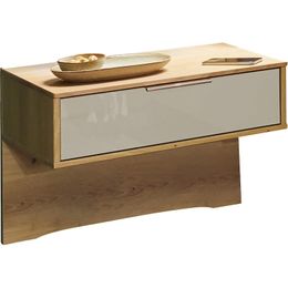 Wiemann Nachtkonsole &raquo;Cordoba&laquo; vormontiert beige FSC -zertifiziertes Massivholz, Floatglas, Holzwerkstoff B/H/T: 60cm x 48cm x 43cm, 1 Stk., Eiche